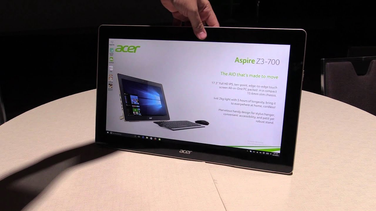 Acer Aspire Z3 Hands-on | English | NewGadgets.de - YouTube