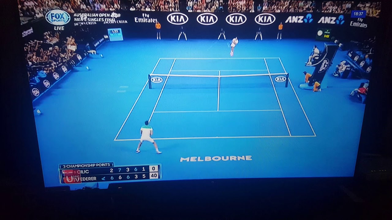 Roger Federer serves for 20th grand slam win - YouTube