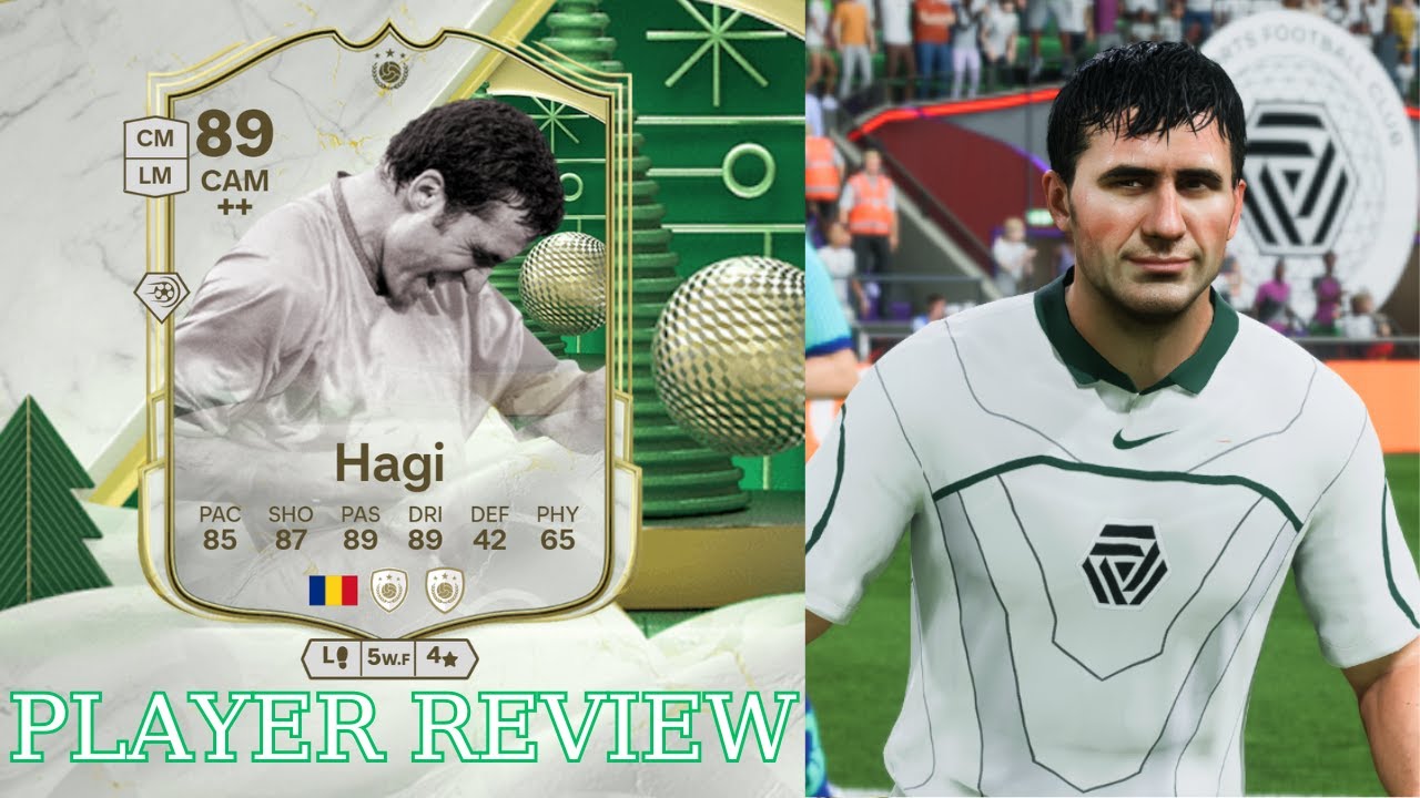 CRAZY POWER SHOTS!🔥 89 WINTER WILDCARDS ICON Hagi PLAYER REVIEW - EA FC ...