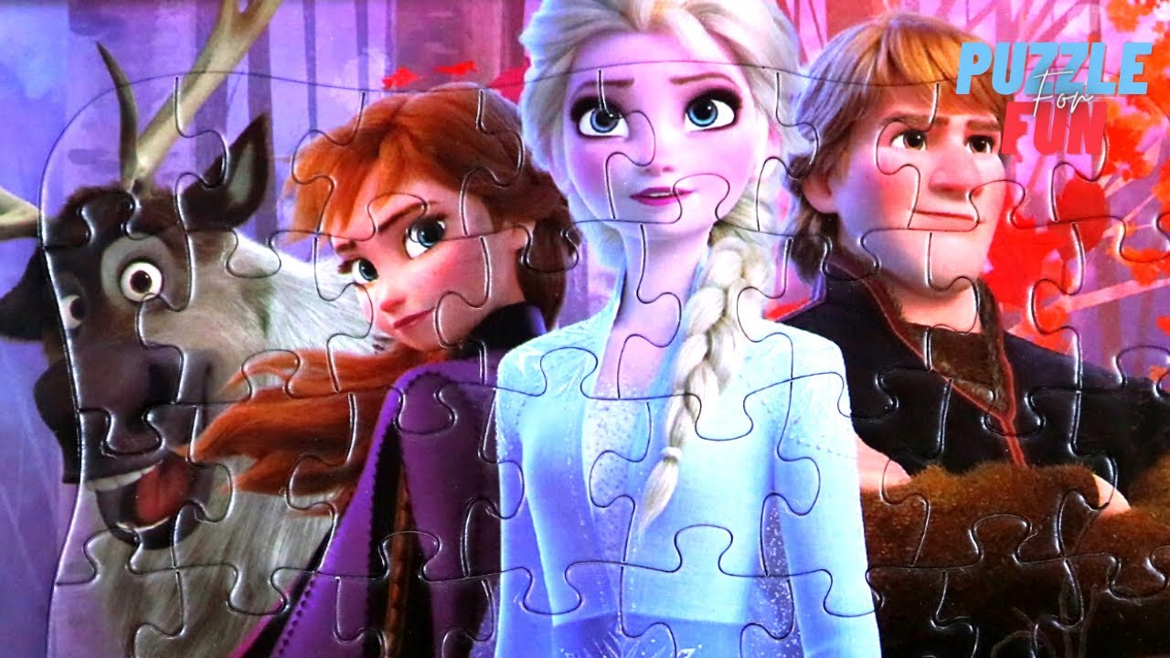 DISNEY FROZEN PUZZLE GAME | PUZZLE FOR FUN | HELLO BINBIN - YouTube