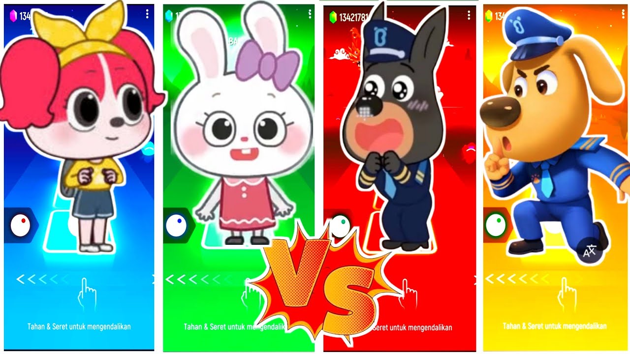 Sheriff Papillon 🆚 Little rabbit 🆚 Police Officer 🆚 Sheriff Labrador 🎶 ...