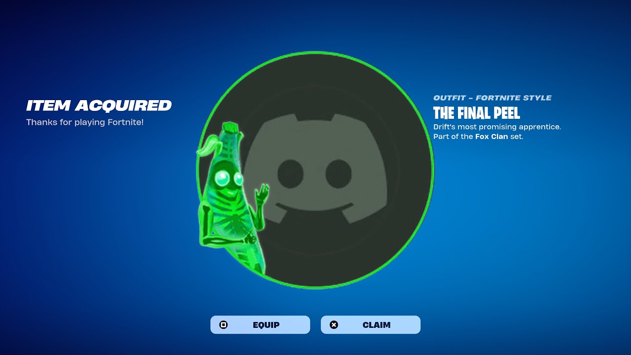 HOW TO GET FORTNITE THE FINAL PEEL PEELY AVATAR DECORATION PROFILE ...