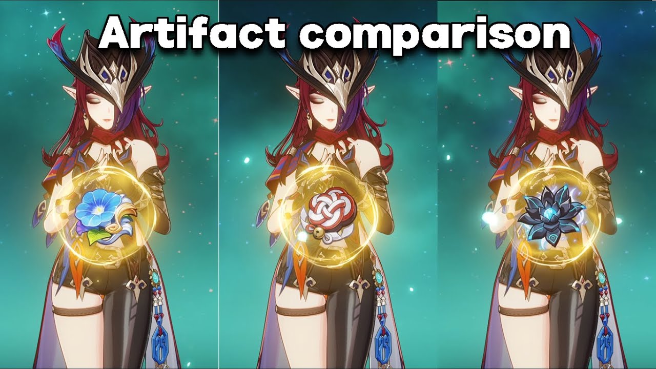 Chasca Artifacts Comparison Genshin Impact 5 2 Youtube
