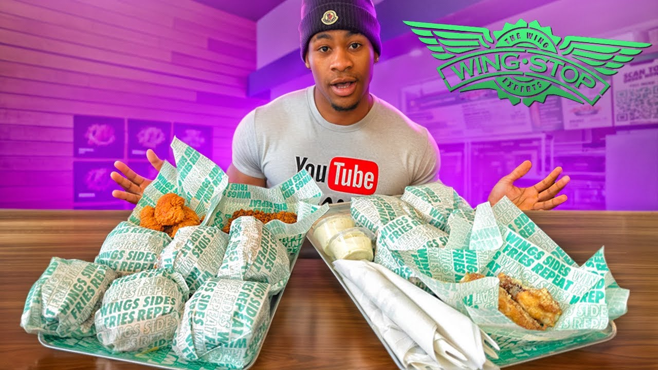 Eating ENTIRE Burger Menu At Wingstop - YouTube