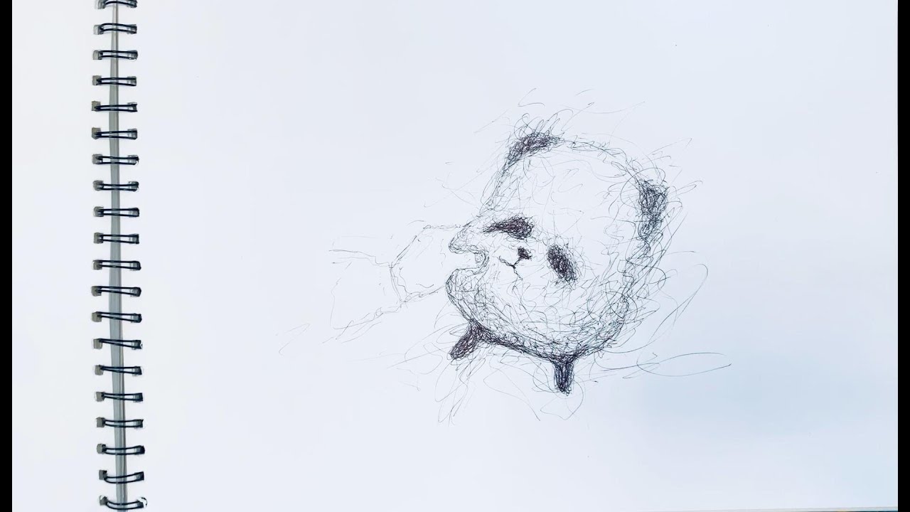 Squishy Panda Cheeks! 🐼 | Cute & Easy Line Drawing for Relaxation - YouTube