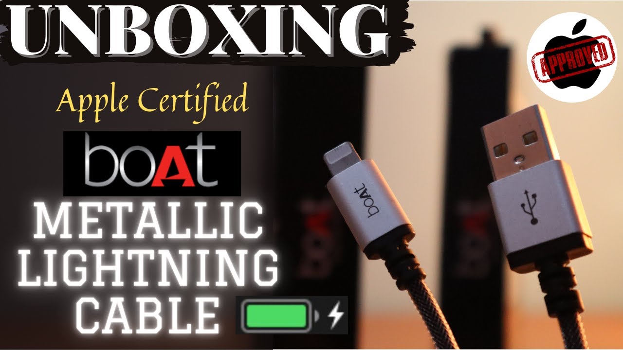 boAt iPhone Charger - Metallic Apple Certified Lightning Cable⚡ ...