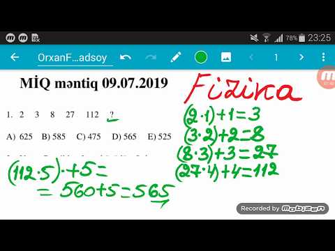 Muellimlerin ise qebulu 9 iyun 2019 cu il Fizika,Fransiz,Musiqi ixtisasi mentiq suallari