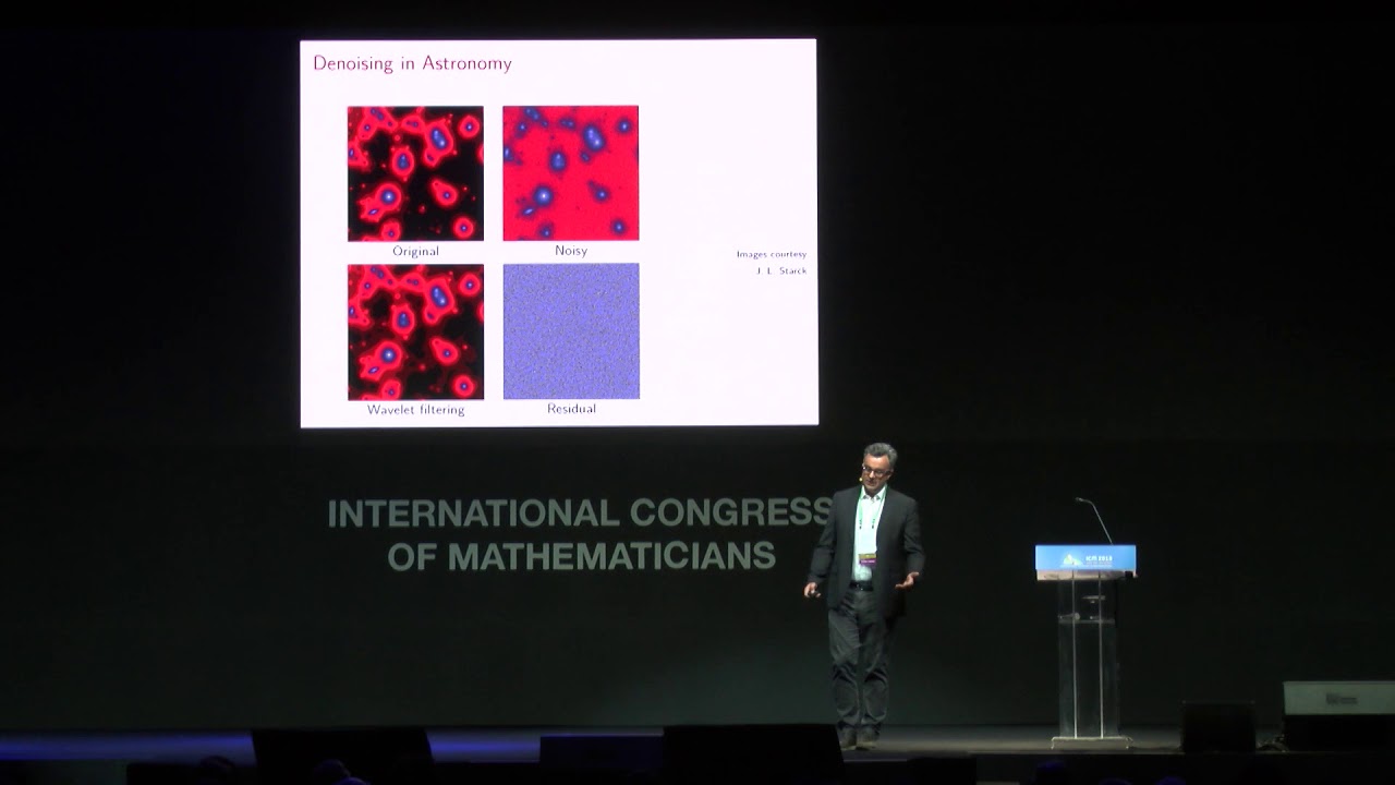 David Donoho's Gauss Prize Laudatio — Emmanuel Candes — ICM2018 - YouTube