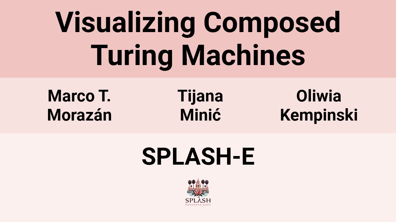 [SPLASH-E24] Visualizing Composed Turing Machines - YouTube