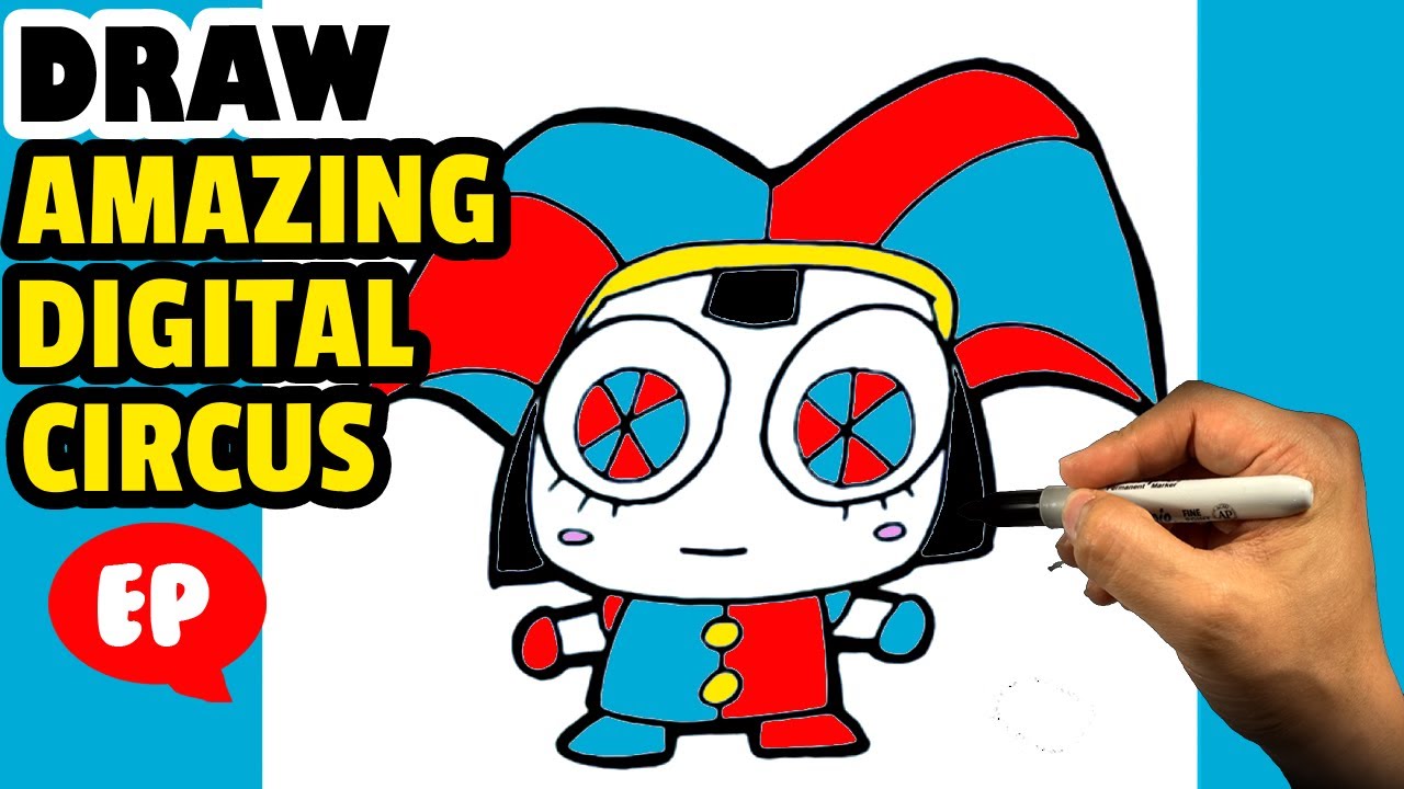 How to Draw AMAZING DIGITAL CIRCUS - Cute Pomni - YouTube