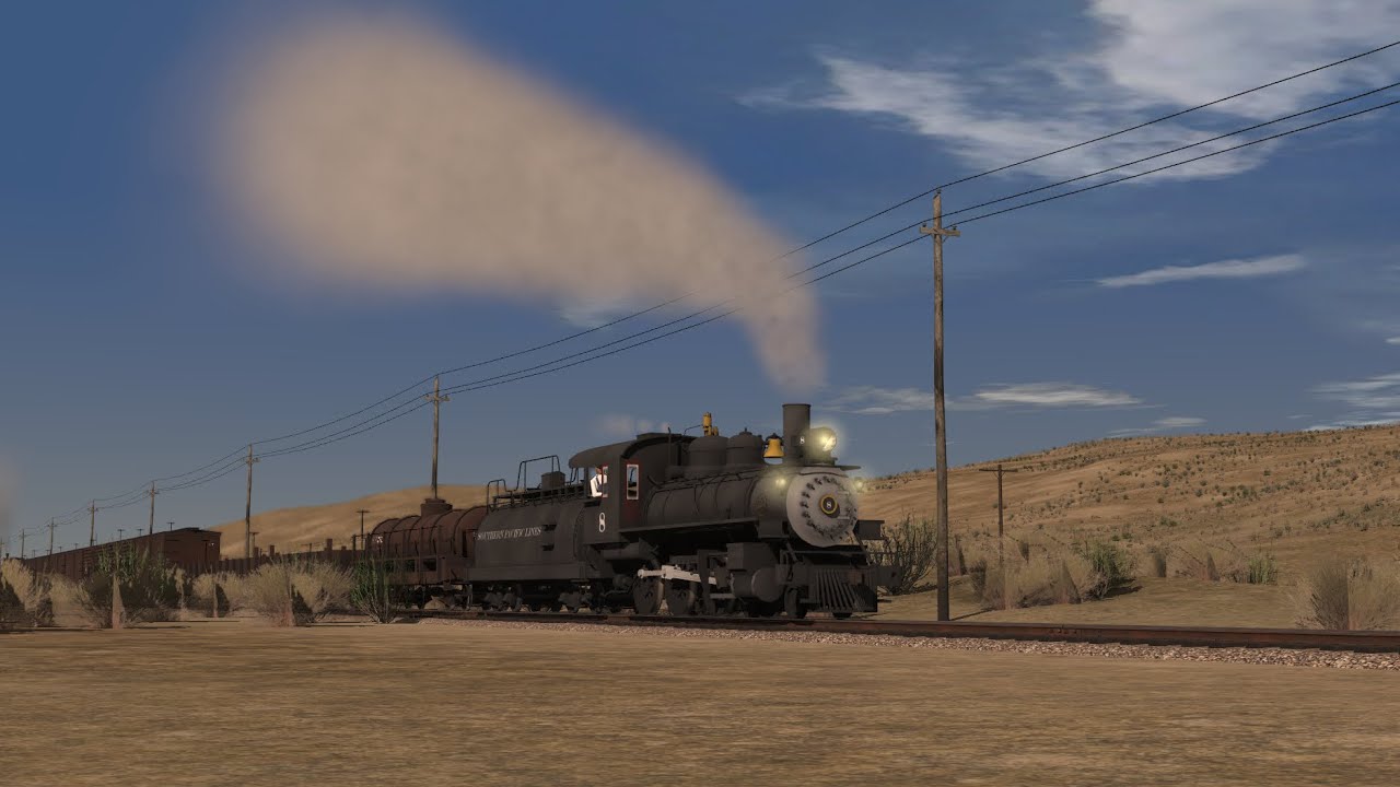 The tale of Southern Pacific Narrow Gauge 4-6-0 no. 8 (Trainz 2019 ...