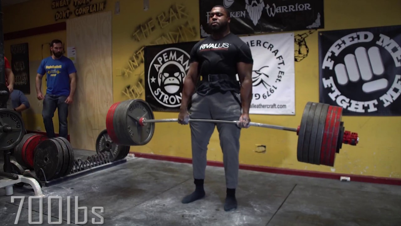 Justin Parker x Steve Johnson Deadlift 700lbs - YouTube
