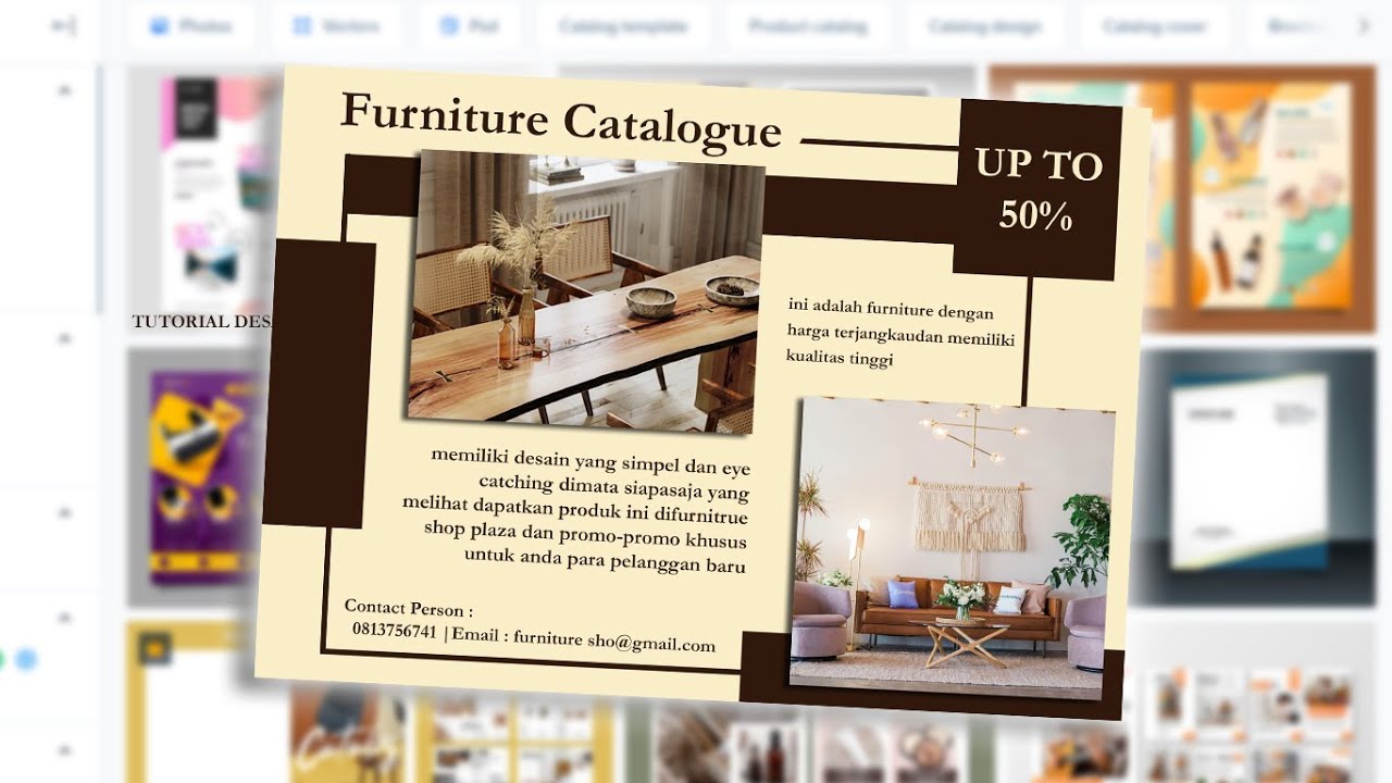 TUTORIAL DESAIN KATALOG HANYA MENGGUNAKAN RECTANGLE TOOL DI PHOTOSHOP ...