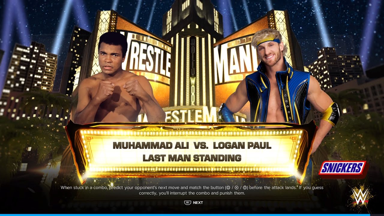 WWE 2K24 Muhammad Ali Vs Logan Paul - Last Man Standing - YouTube