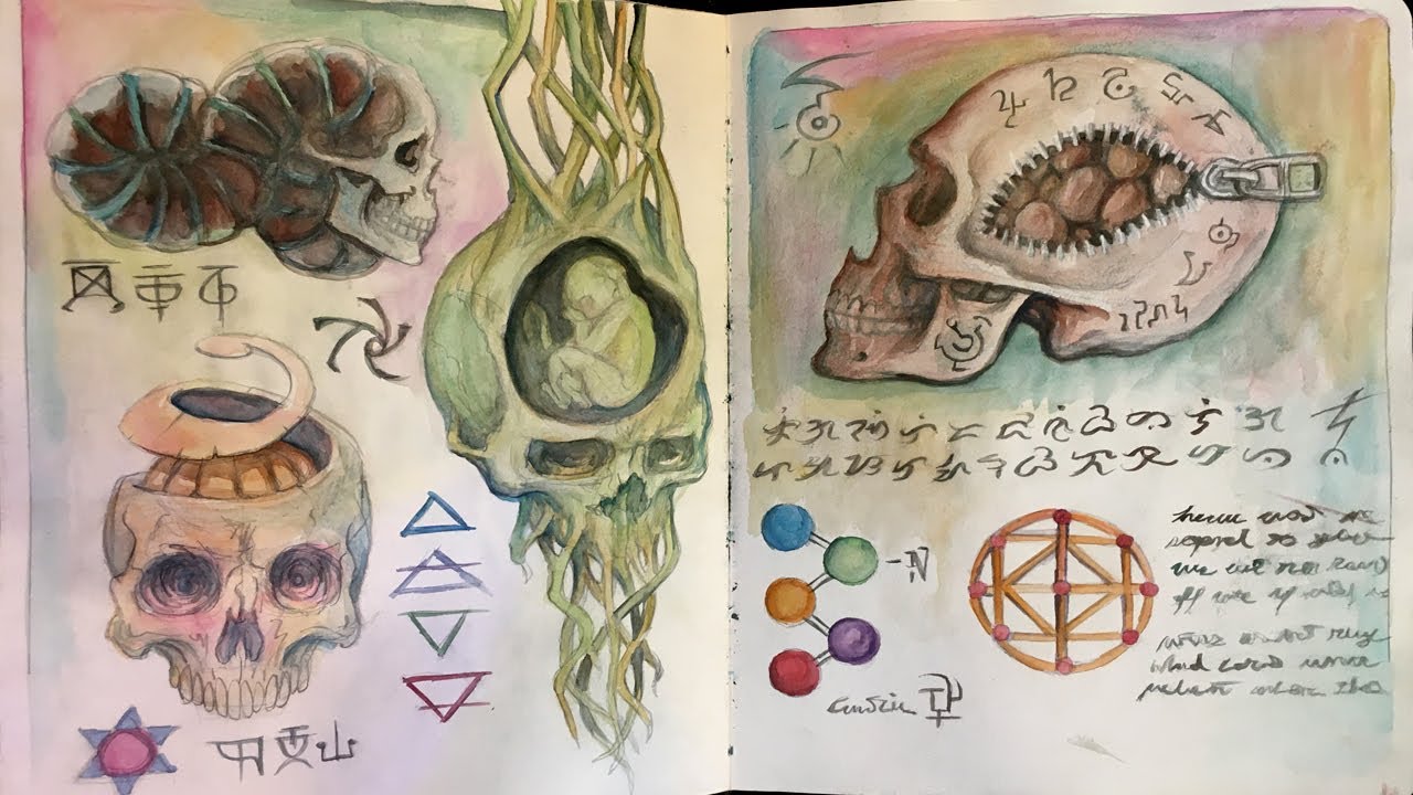 Flipping Through Mysterious Unfinished Sketchbooks, (The Lost Archives ...