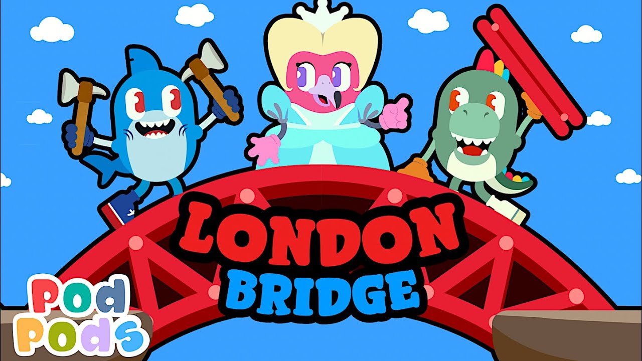 London Bridge Is Falling Down Song | Kids Nursery Rhymes | Pod Pods ...