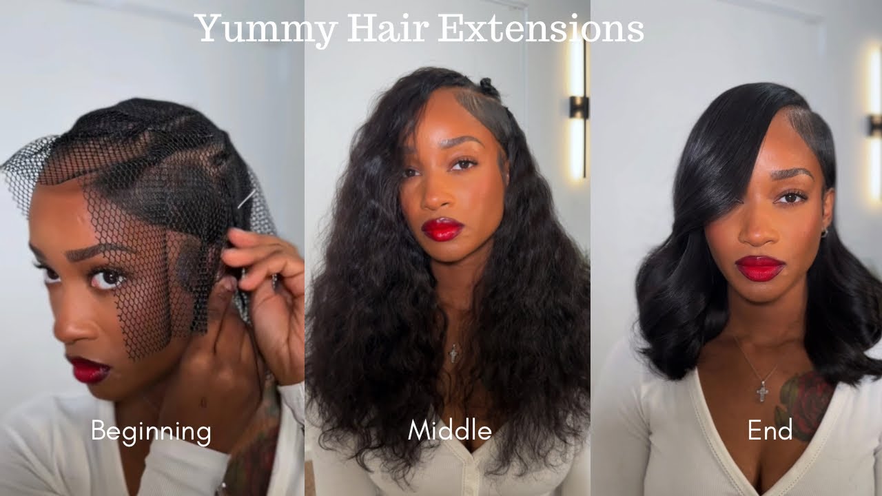 Yummy Extensions: The Ultimate Side Part Sew-In Tutorial - YouTube