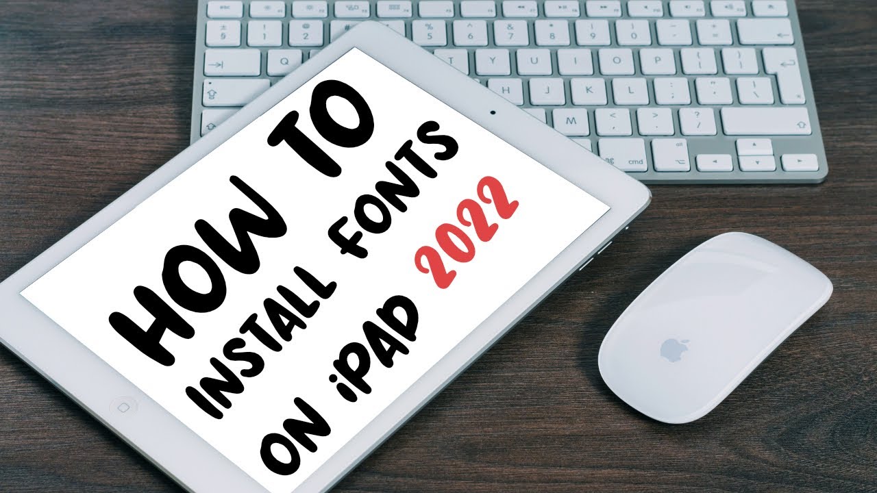 How To Install Fonts on Your iPad 2022 - Creators Corner - YouTube