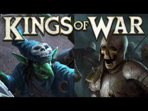 Mantic games Kings of War battle report. goblins vs Undead - YouTube