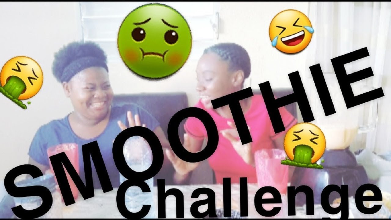 THE FUNNIEST SMOOTHIE CHALLENGE!!!!!! #FAIL🤣🤣 - YouTube