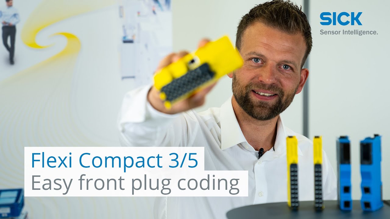 Introducing Flexi Compact (3/5): Easy front plug coding | SICK AG - YouTube