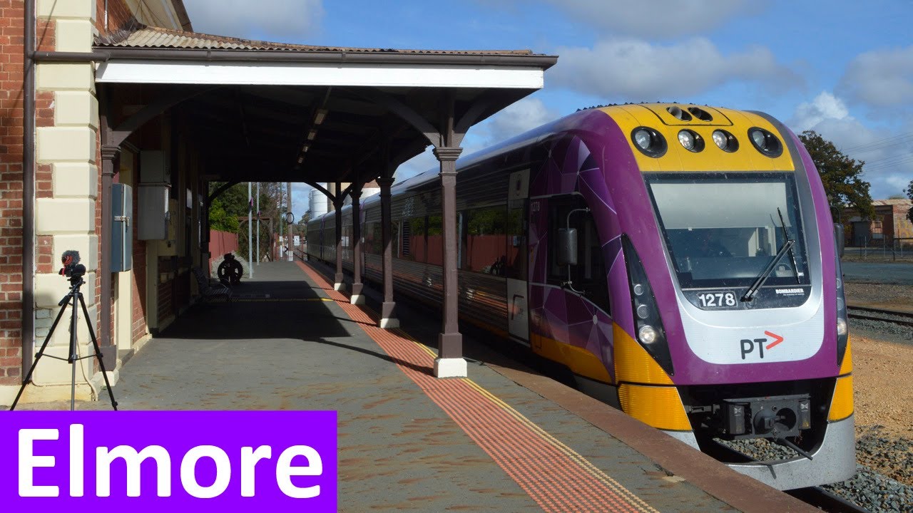 Trains at Elmore; V/Line Passenger and Freight Trains - YouTube