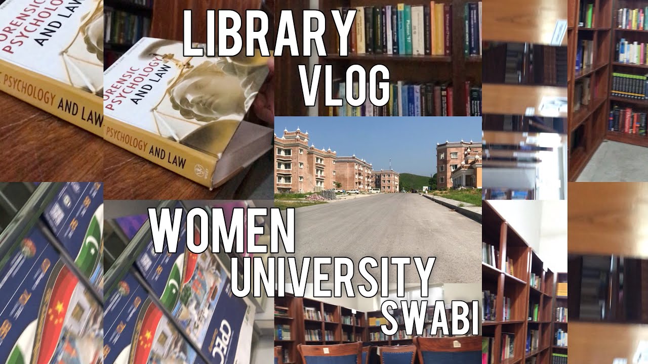 #WOMEN UNIVERSITY SWABI #Library vlog📚#Aesthetic & productive day🍀 #Uni ...