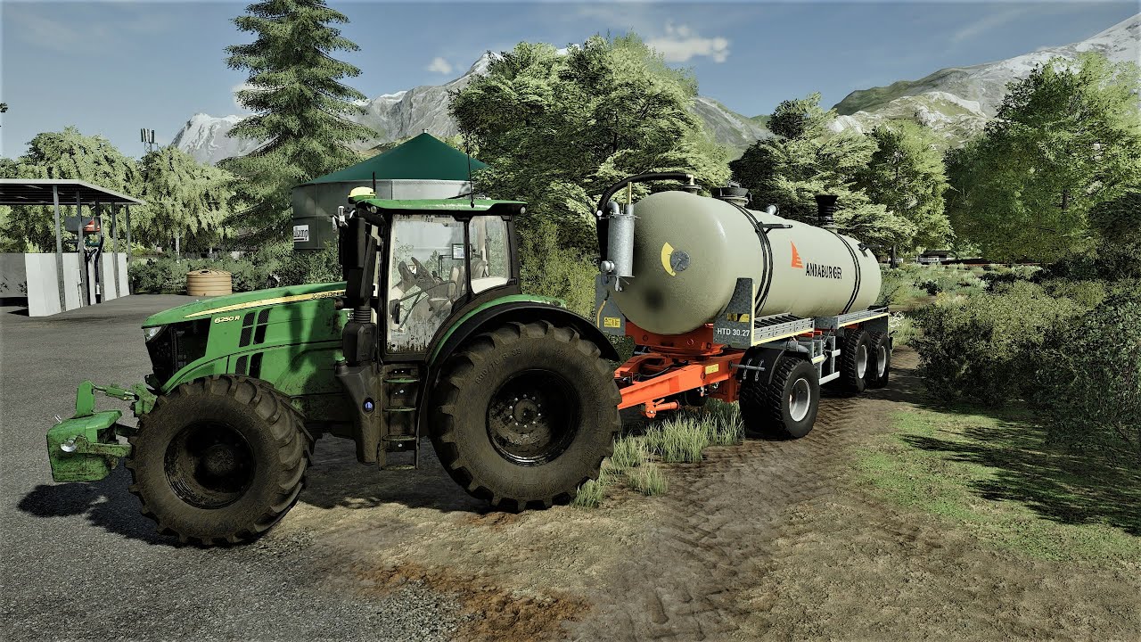 LS22 -= Hof Bergmann =- Gülle sammeln und ausbringen - YouTube