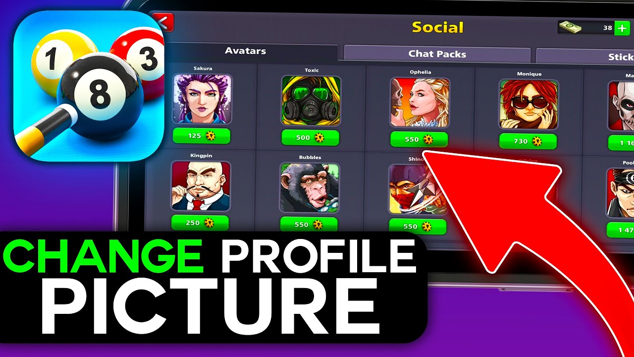 How To Change Profile Picture In 8 Ball Pool in 2025 - YouTube