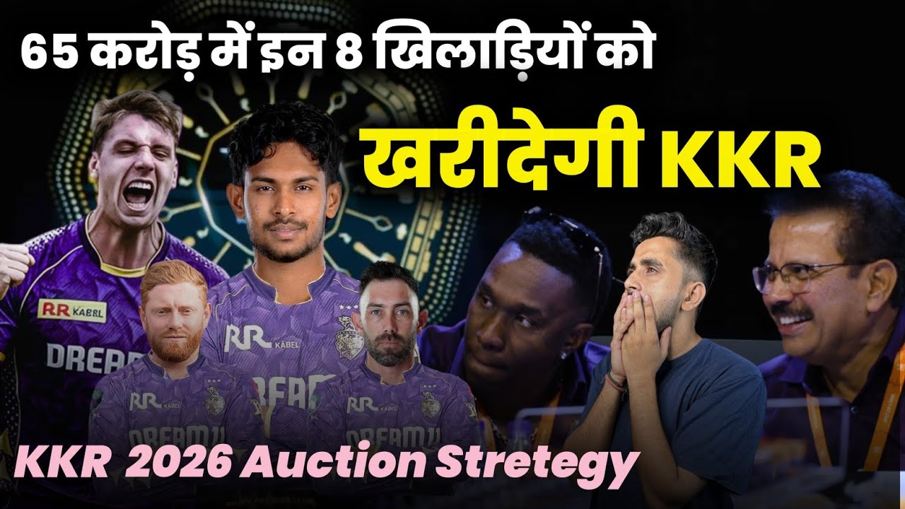 IPL 2026 Auction - KKR Target players list | KKR Auction Stretegy for ...