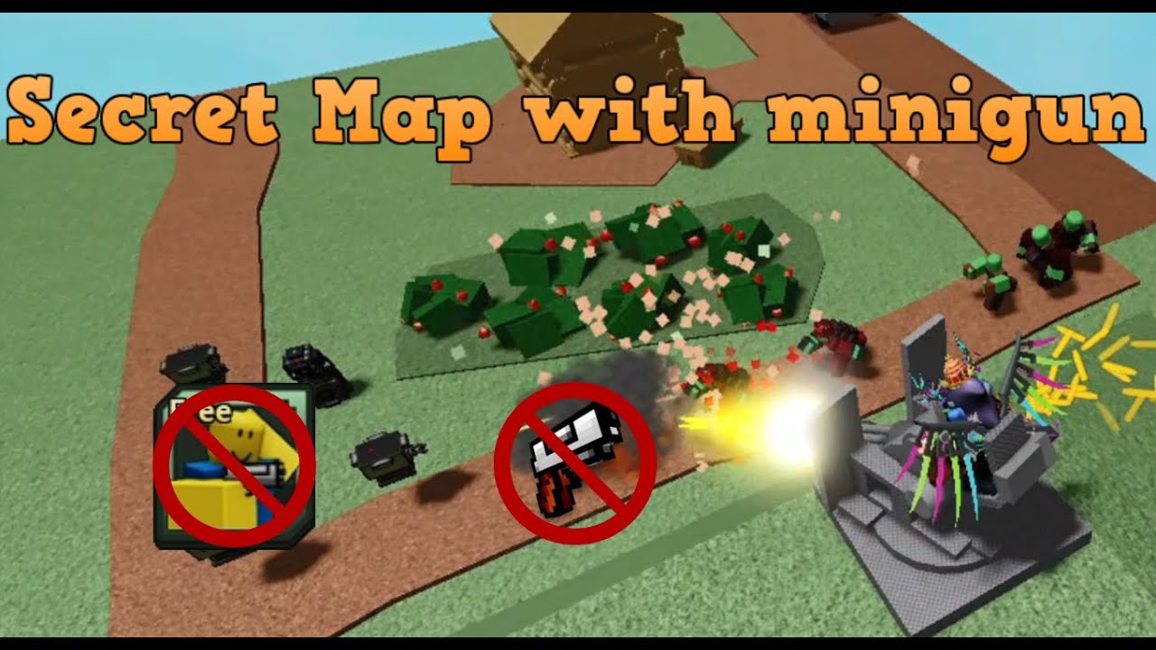 Trying the secret map without any Towers and Guns! | Pixel Gun Tower ...