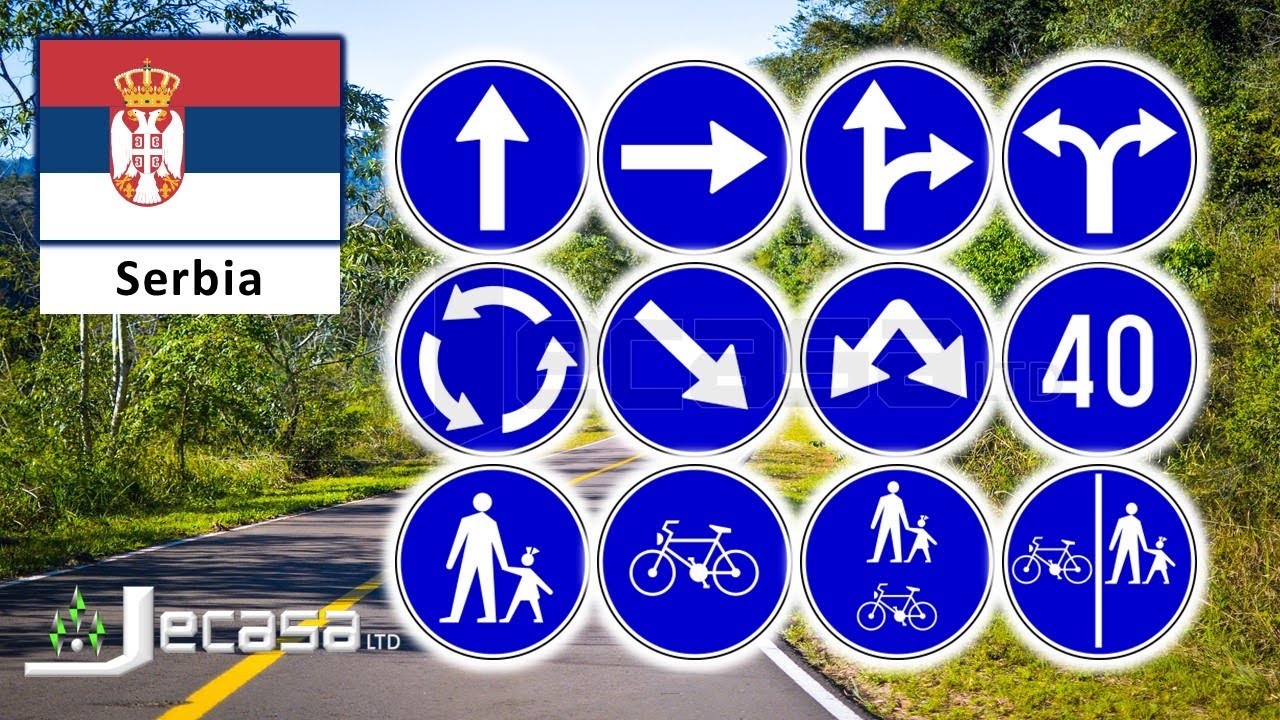 Mandatory Traffic-Road Signs in Serbia (Belgrade, Novi Sad, Niš ...