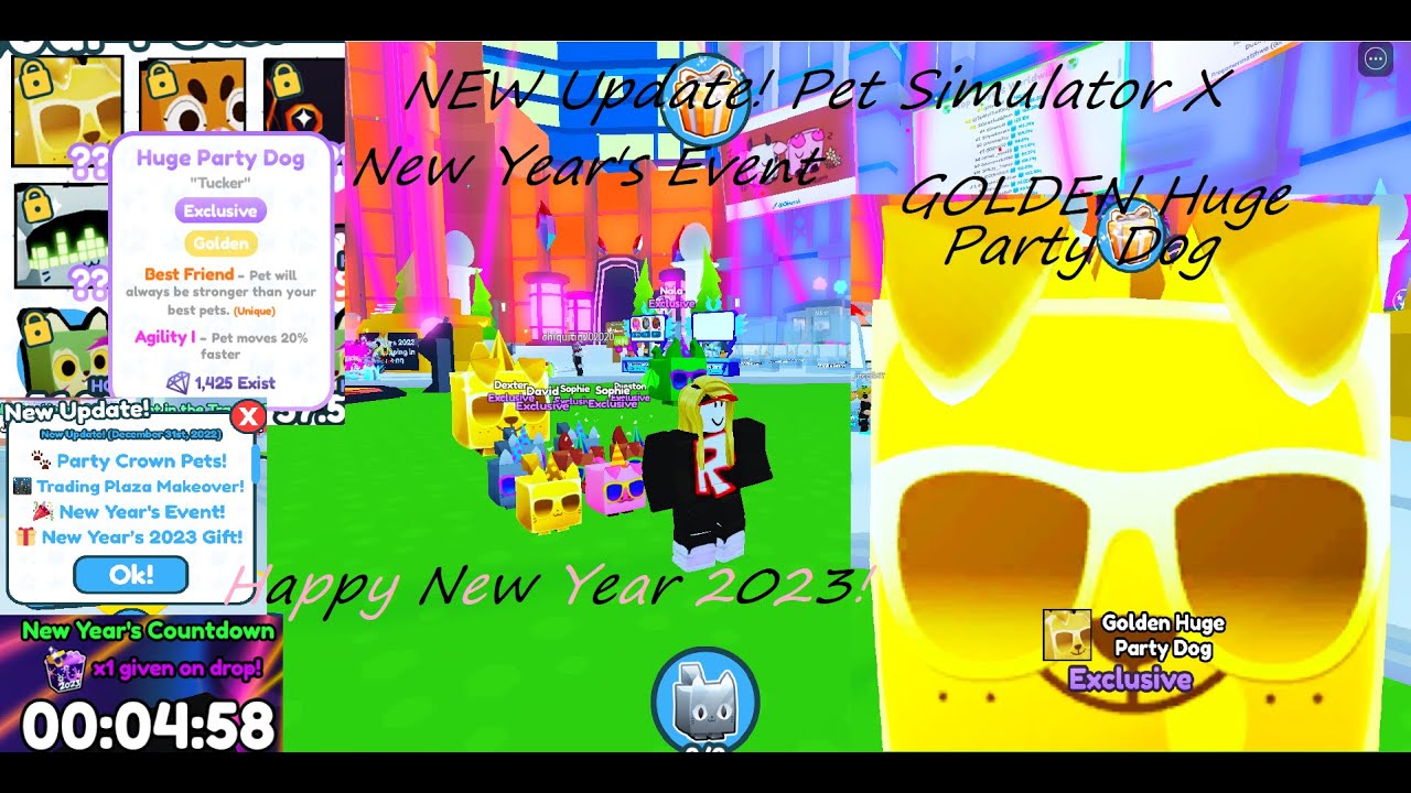 Pet Simulator X I New Year's Update I Roblox I Event Showcase & Gifts ...