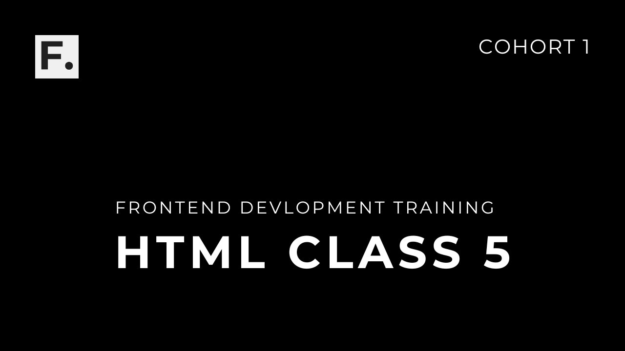 HTML Class 5: Mastering HTML Forms: Inputs, Labels, Fieldsets | FALYTOM ...