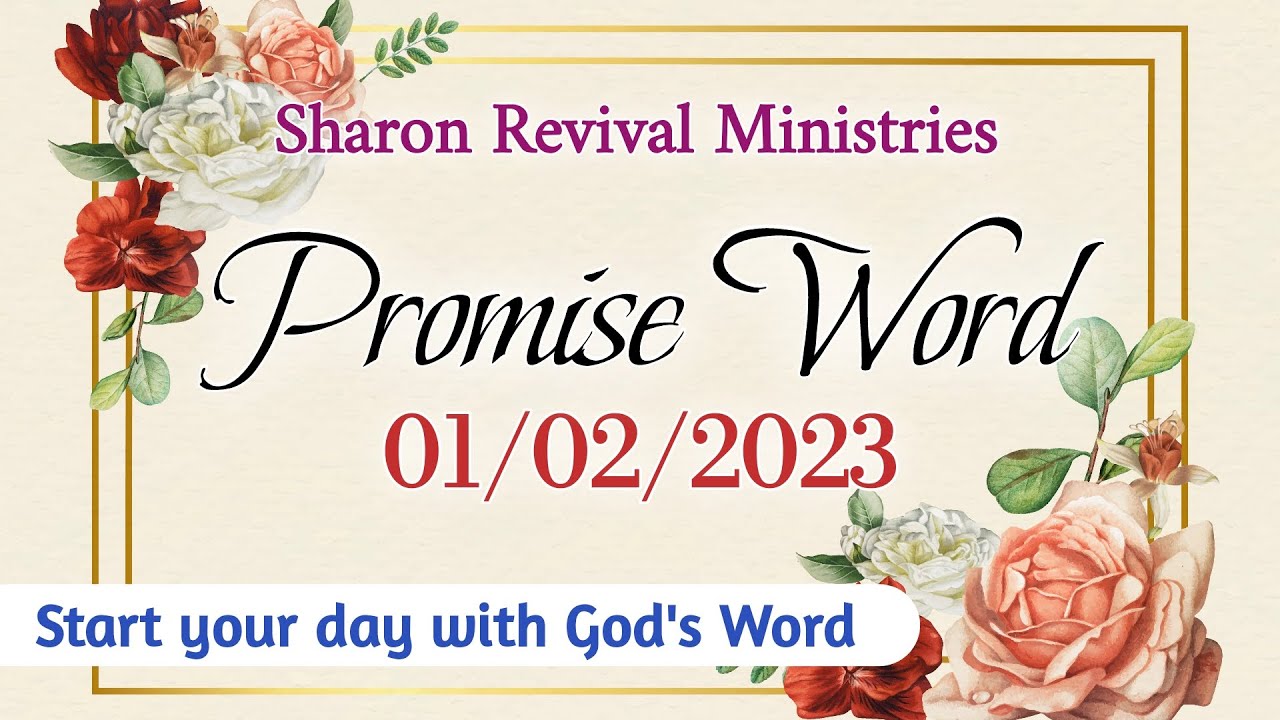 Promise Word | 1st February, 2023 | Sharon Revival Ministries - YouTube