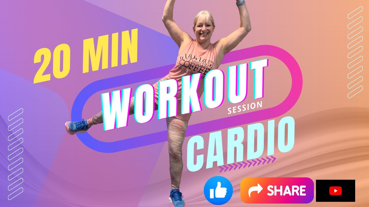 Sweat it Out with this 20 Min Cardio Workout! #workoutathome - YouTube