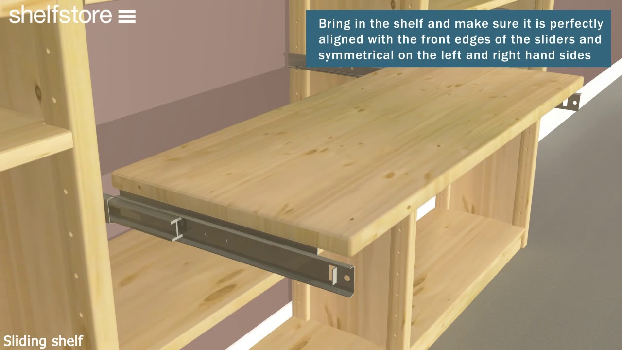 Sliding shelf - YouTube