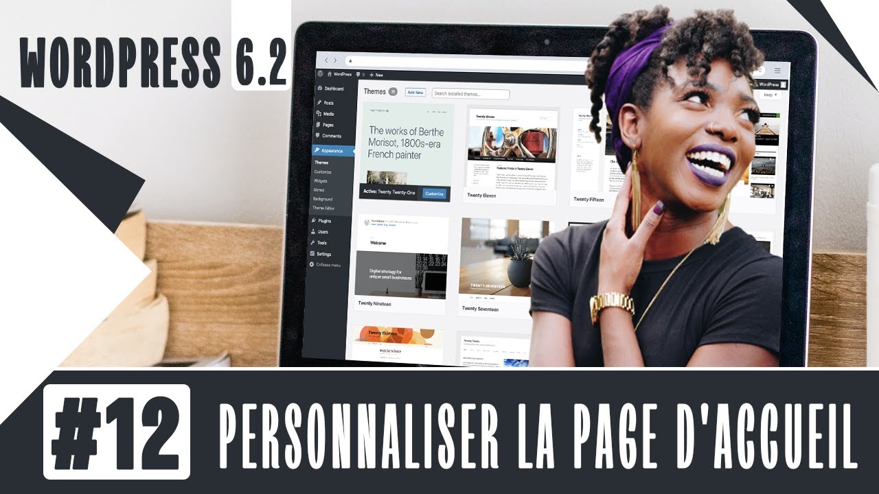 #12 - Personnaliser la page d'accueil du site web - YouTube