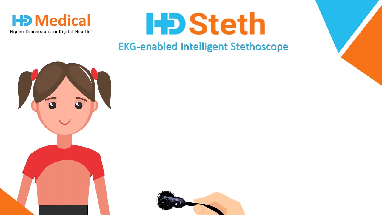 HD MEDICAL NEW EKG-ENABLED INTELLIGENT STETHOSCOPE: HD STETH - YouTube