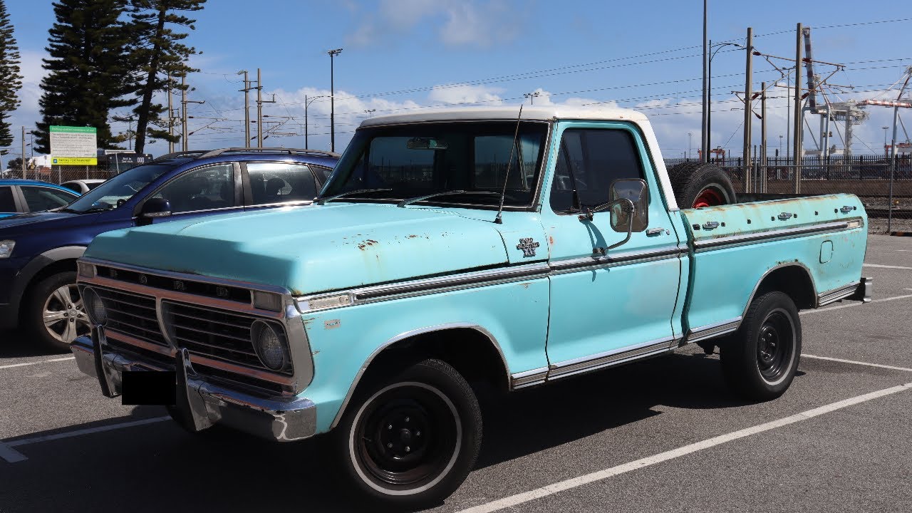 1977 Blue Ford F100 XLT in Fremantle - YouTube