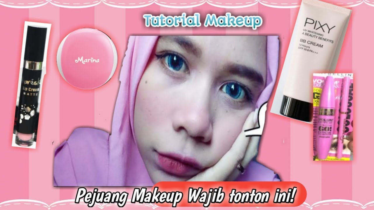 TUTORIAL MAKEUP KEKINIAN CEPAT GA PAKE RIBET!!.....|hernae - YouTube