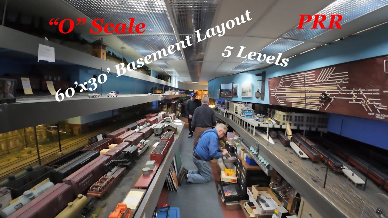 Architect Designed & Built O Scale Model Train Basement Layout 50 Years ...