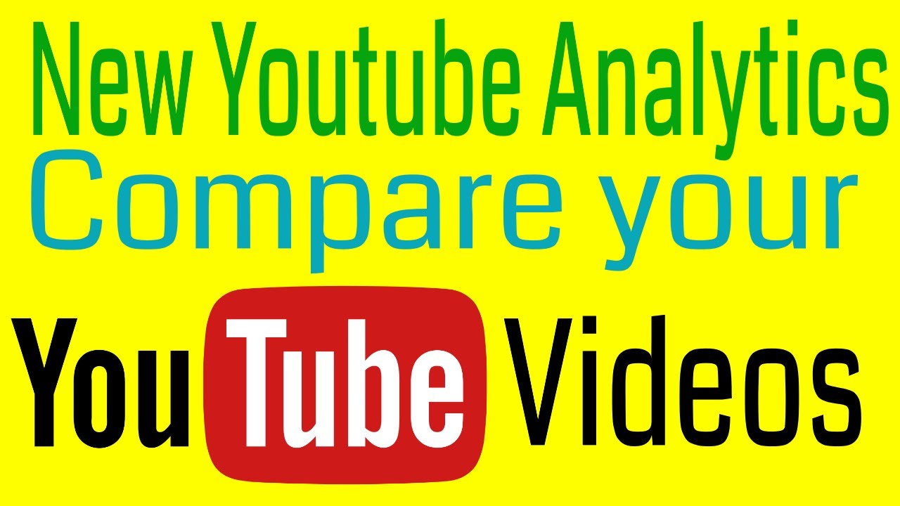 New Youtube Studio Analytics to compare videos - YouTube