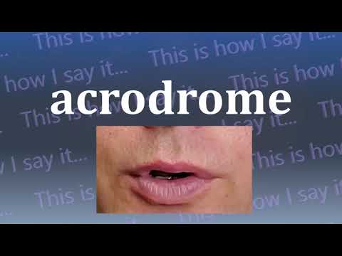 This is How I Say...acrodrome - YouTube