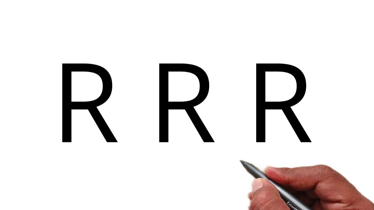 Flying Parrot Drawing | Parrot Drawing From letter RRR | Letter Drawing ...