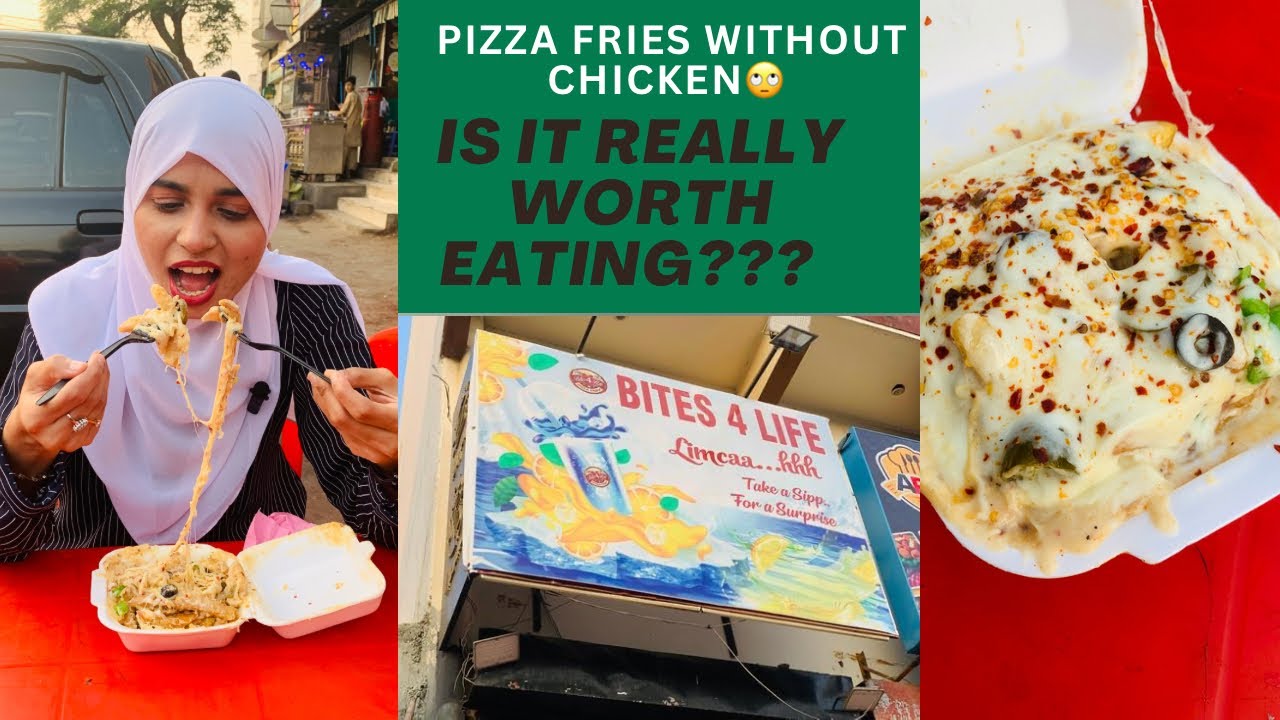 Pizza Fries || Dhoraji Food Street|| Bites 4 Life || First time I Tried ...