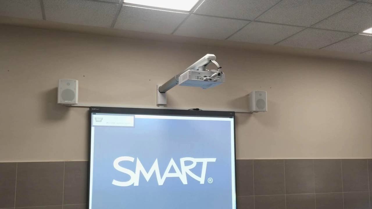 instalación Pizarra Digital Smart Board 480 - YouTube