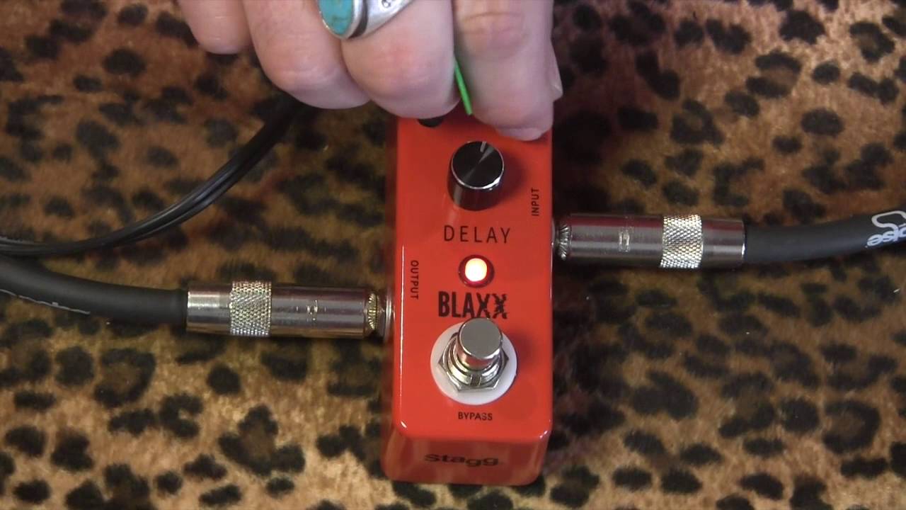 Stagg Music BLAXX BX-Delay micro delay pedal demo - YouTube