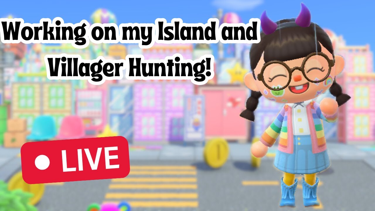 Working on my Kidcore Island and Villager Hunting ̈ - YouTube