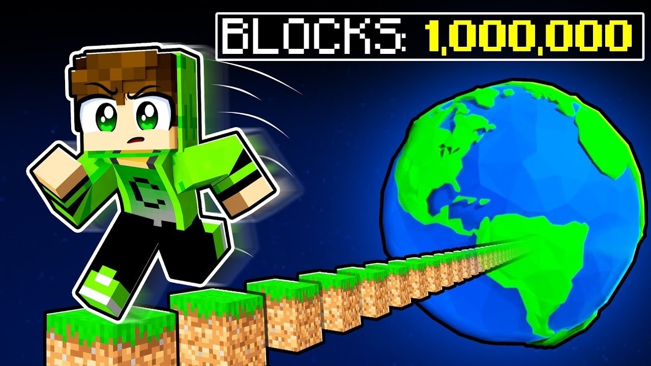 Minecraft But I Walk 1,000,000 Blocks - YouTube